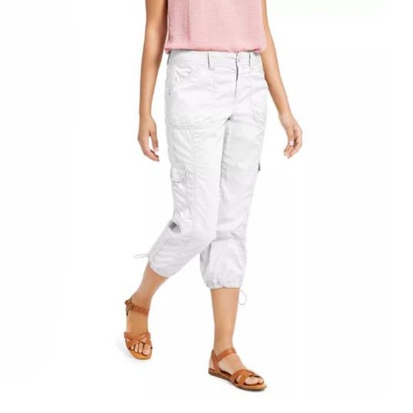 Style & Co. | Pants & Jumpsuits | Nwt Style Co White 24w Cargo Capri ...